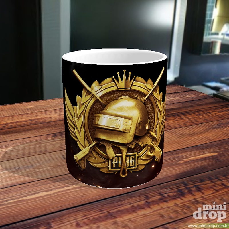 Caneca do Pubg - Brasão- Colecionáveis de Pubg